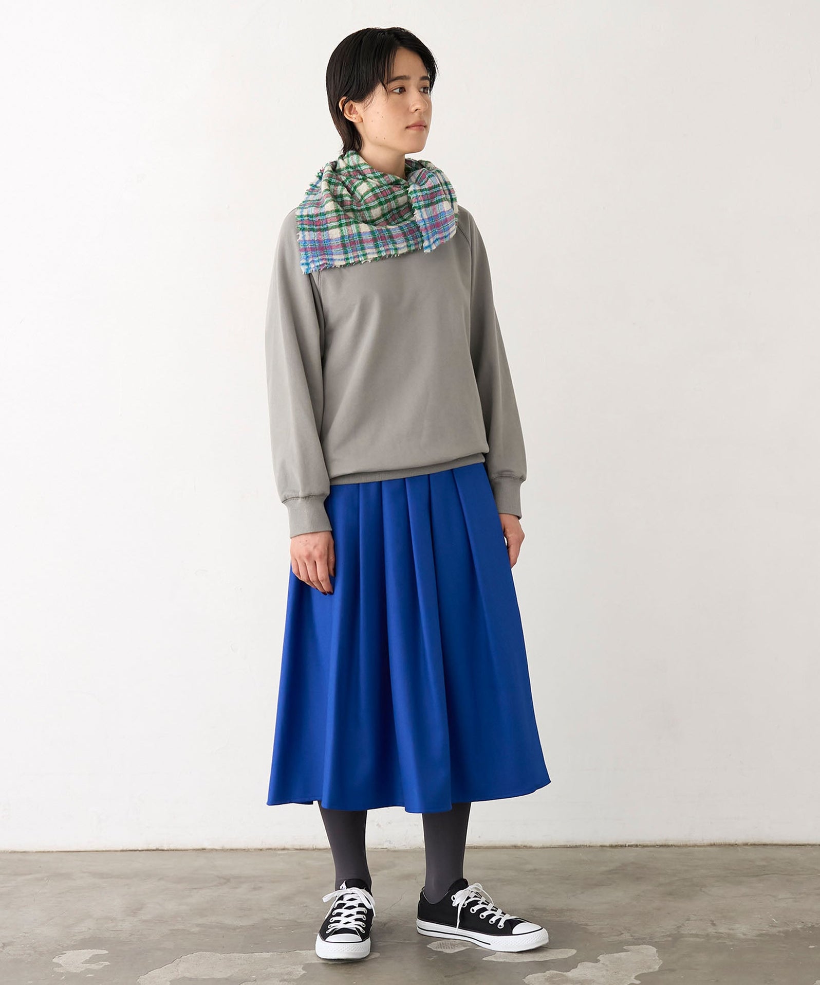 【moismont】チェック柄スカーフ(65×65) — LA MARINE FRANCAISE